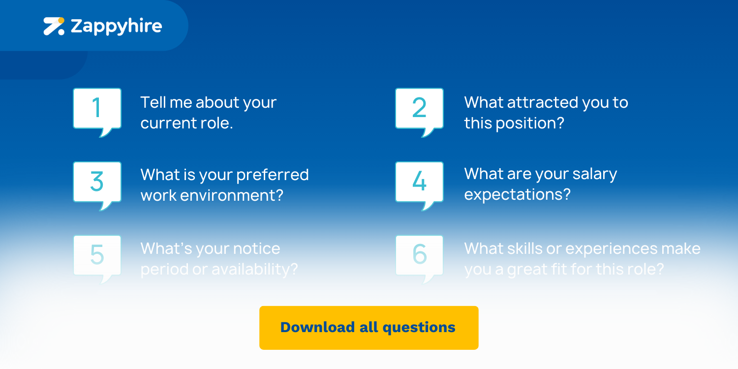 15 Best Pre-Screening Questions to Ask Candidates